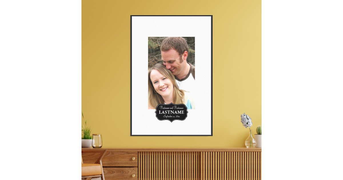 Wedding Reception Guest Signature Canvas Print | Zazzle