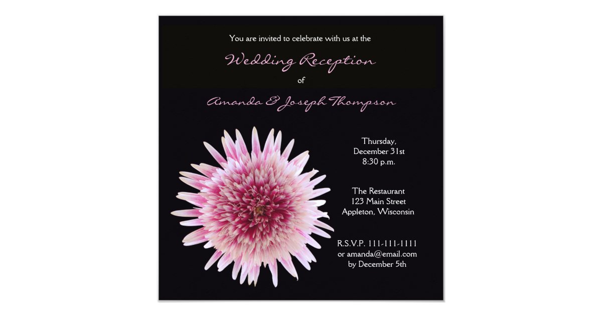Wedding Reception Only Invitation | Zazzle.com