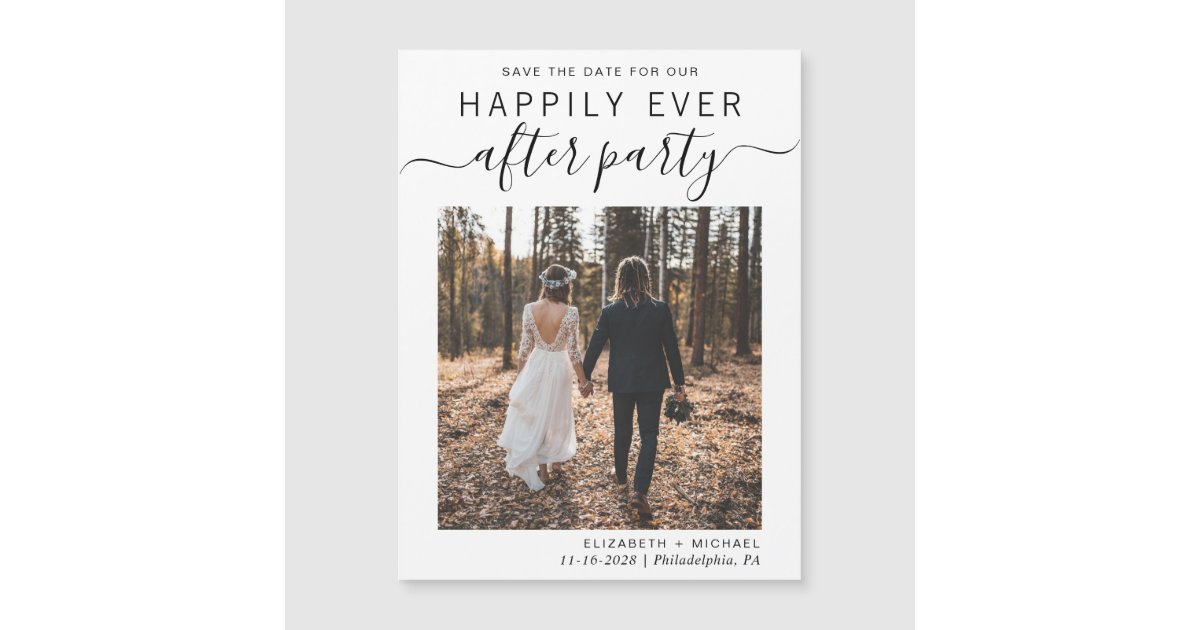 Wedding Reception Photo Save the Date | Zazzle