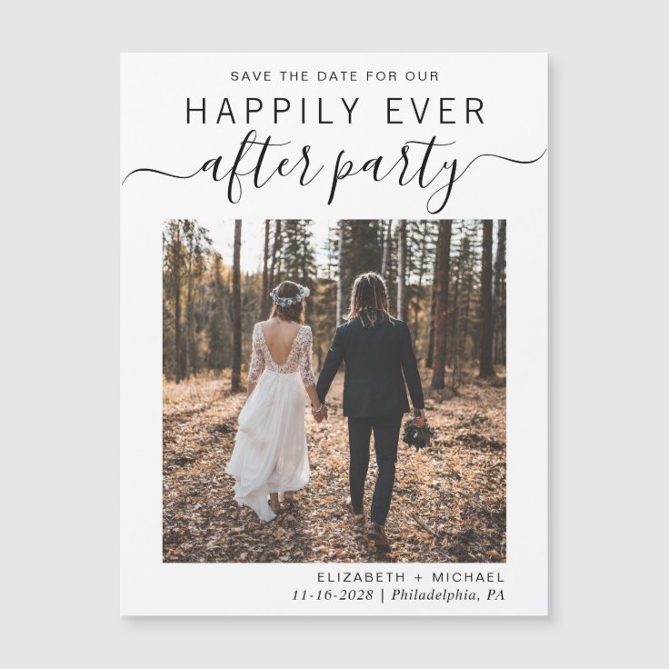 Wedding Reception Photo Save the Date | Zazzle