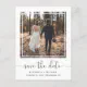 Wedding Reception Photo Save The Date Announcement Postcard | Zazzle