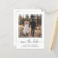 Wedding Reception Photo Save The Date Announcement Postcard | Zazzle