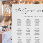 Wedding Reception Seating Chart Foam Board Sign | Zazzle