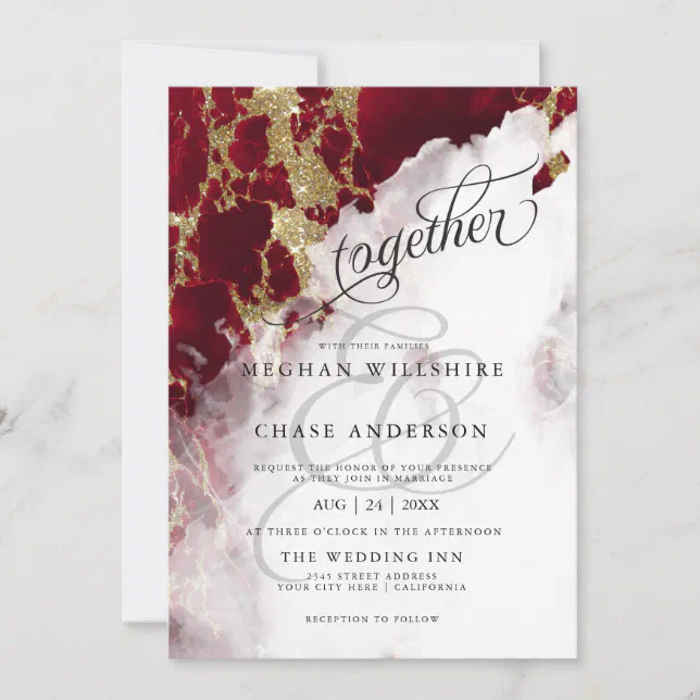 WEDDING | Red Ruby Geode Watercolor BarefootBride™ | Zazzle