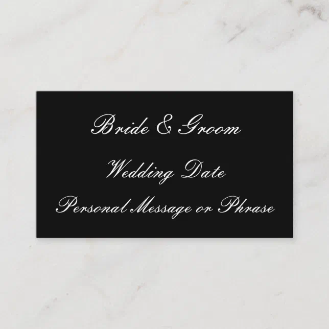 Wedding Reminder Insert for Invitations or Favors | Zazzle