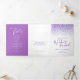 Wedding renewal ceremony program purple program | Zazzle