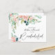 Wedding Rescheduled Blush Pink Floral Changed Date Announcement ...