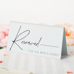 Wedding Reserved Table Tent Sign | Zazzle