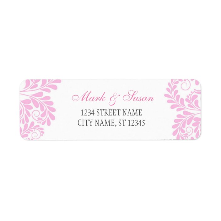 Wedding Return Address Labels 0.75" x 2.25" | Zazzle.com