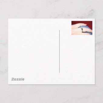 Wedding Ring I Said Yes Postcard | Zazzle