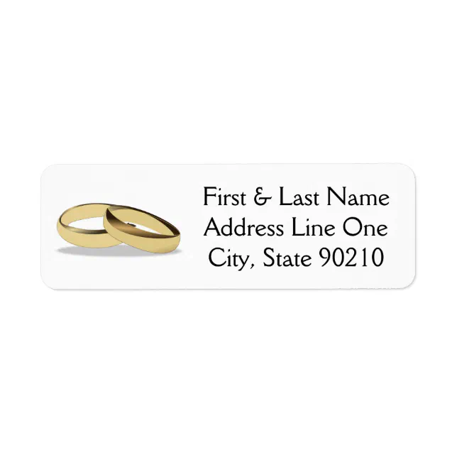 Wedding Ring Label | Zazzle