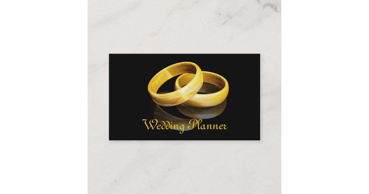 Wedding Rings Business Card | Zazzle