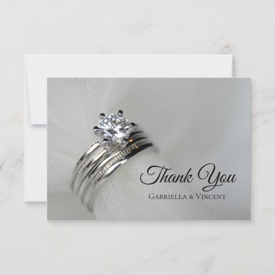 Wedding Rings Marriage Thank You | Zazzle.com