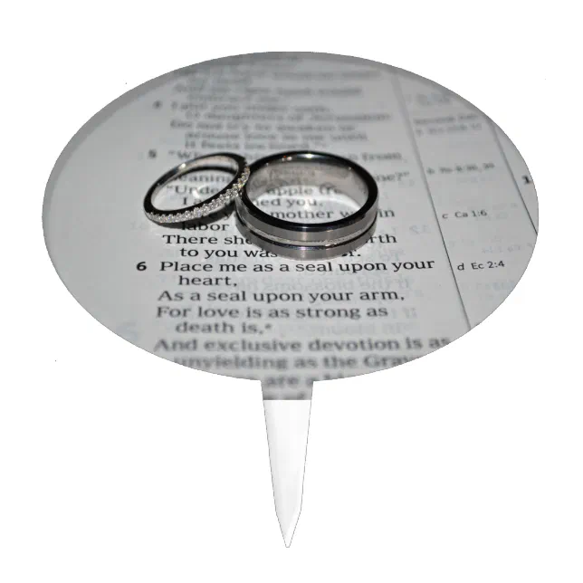 Wedding Rings Wedding Cake Topper | Zazzle