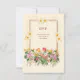 Wedding RSVP Card Elegant Wildflower Floral | Zazzle