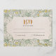 Wedding RSVP Insert Victorian Pimpernel Foil Invitation Postcard | Zazzle