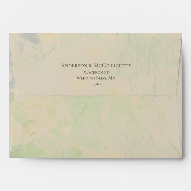 Wedding RSVP Return Adressed Envelope | Zazzle