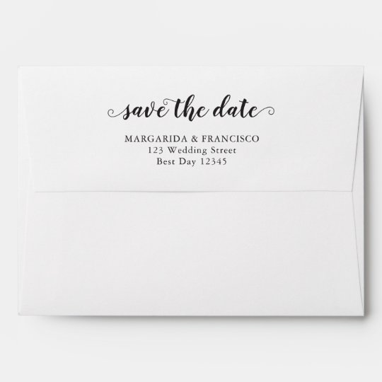 Wedding Save Date Kindly Deliver To Self Addressed Envelope | Zazzle.com