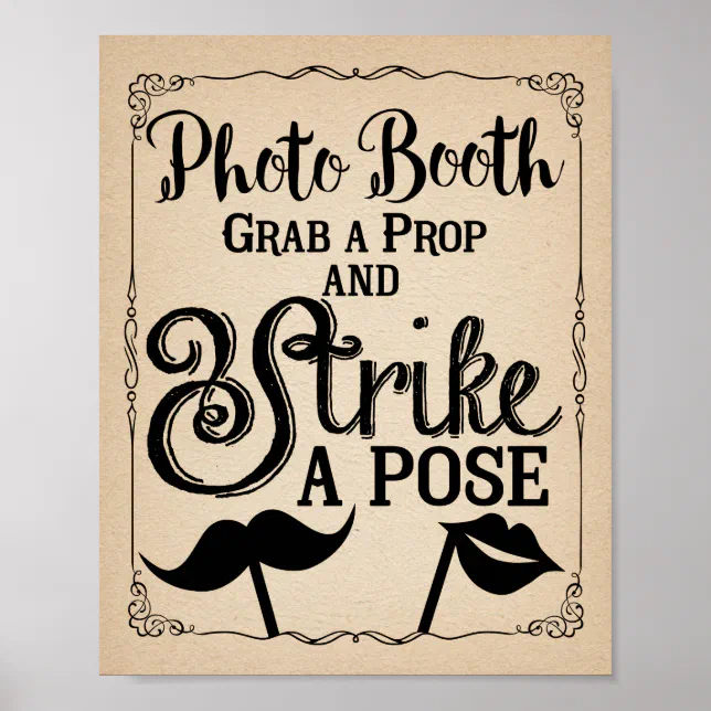 Wedding selfie photo booth sign | Zazzle