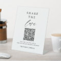 Wedding Share The Love Photo Share QR Code Sign | Zazzle