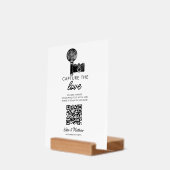 Wedding Share the love QR code Photo Upload Holder | Zazzle