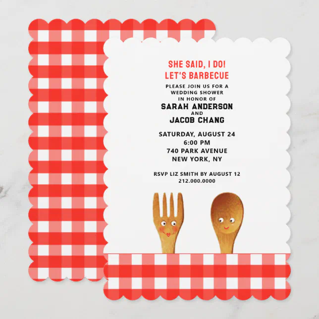 Wedding Shower BBQ Invitation | Zazzle