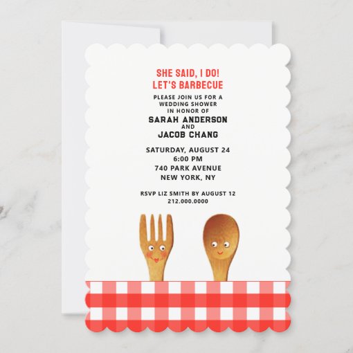 Wedding Shower BBQ Invitation | Zazzle