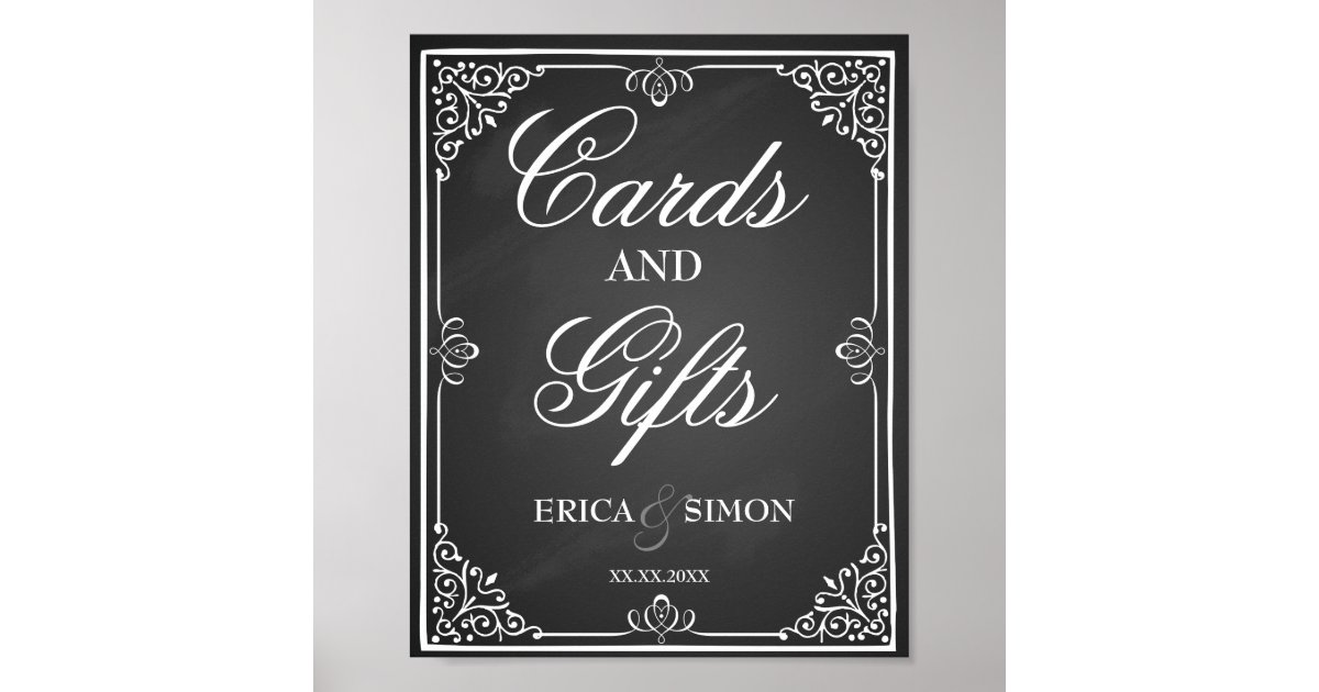 Wedding sign cards and gifts table | Zazzle