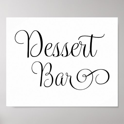 Wedding Sign - Desert Bar Sign | Zazzle