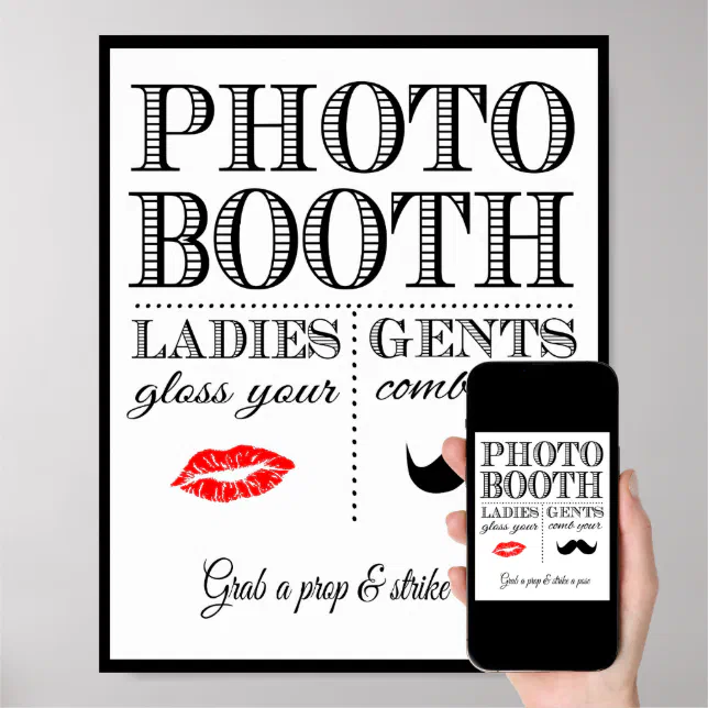 Wedding sign Photo Booth | Zazzle