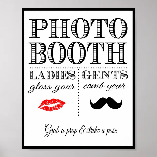 Wedding sign Photo Booth | Zazzle