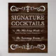 Wedding Sign – Signature Cocktail Rustic Wedding S | Zazzle