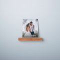Wedding Simple Elegant Typography Picture Ledge | Zazzle