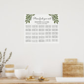 Wedding Sprigs - Alphabetical Seating Chart | Zazzle