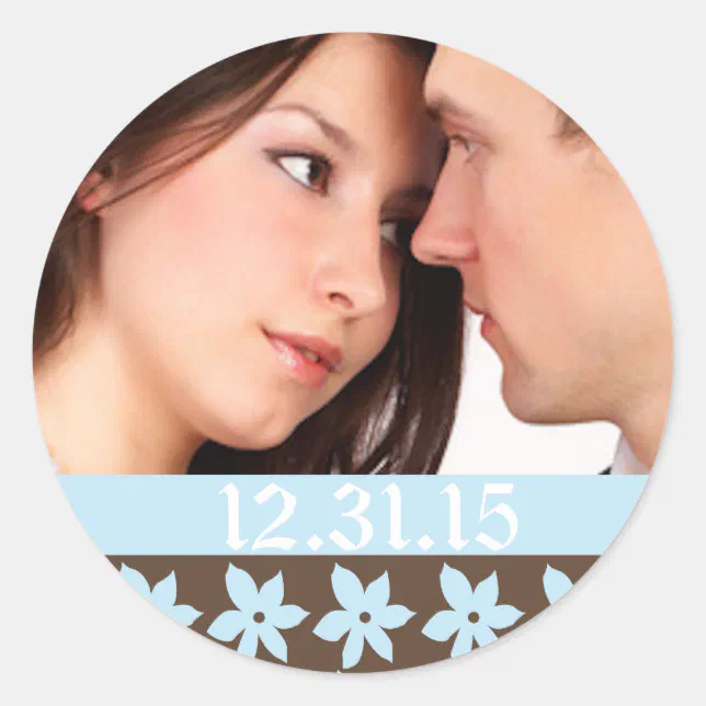 Wedding Stickers with your photo | Zazzle