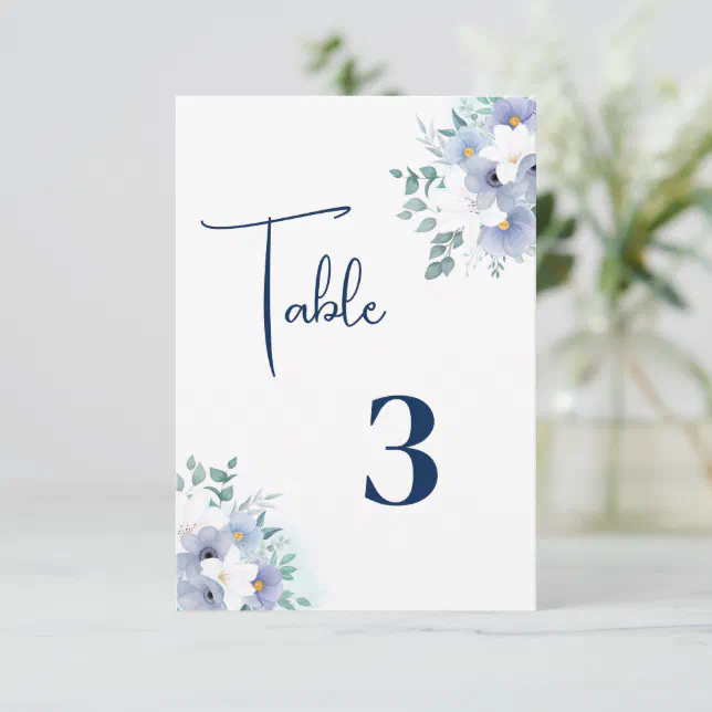 Wedding Table Card | Zazzle