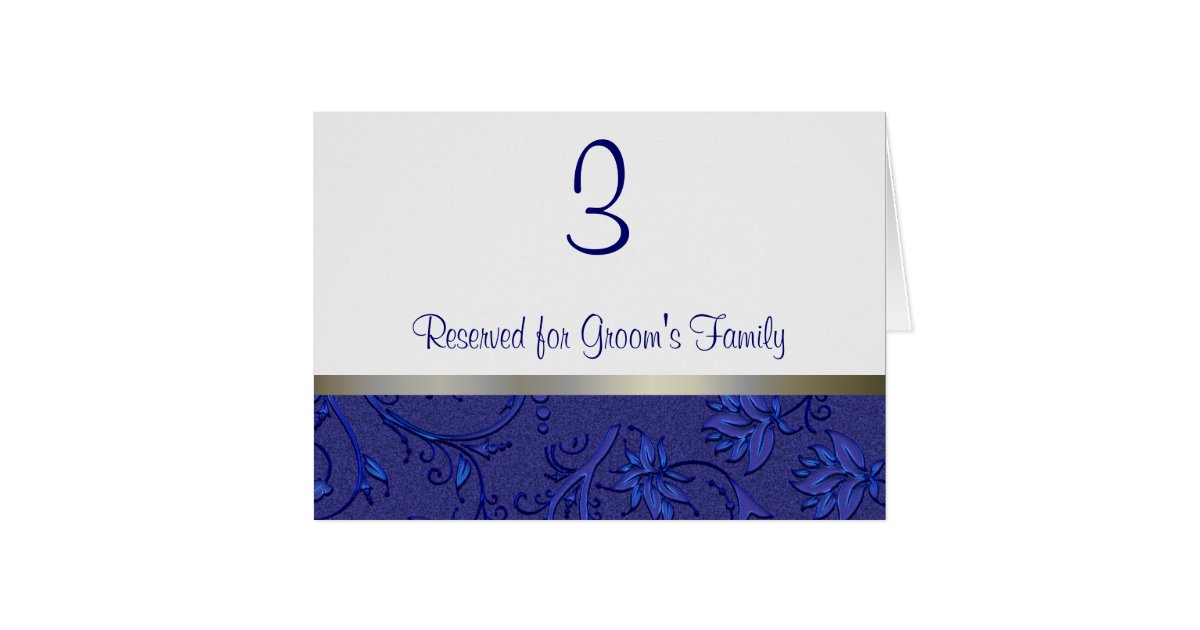 Wedding Table Number Card | Zazzle