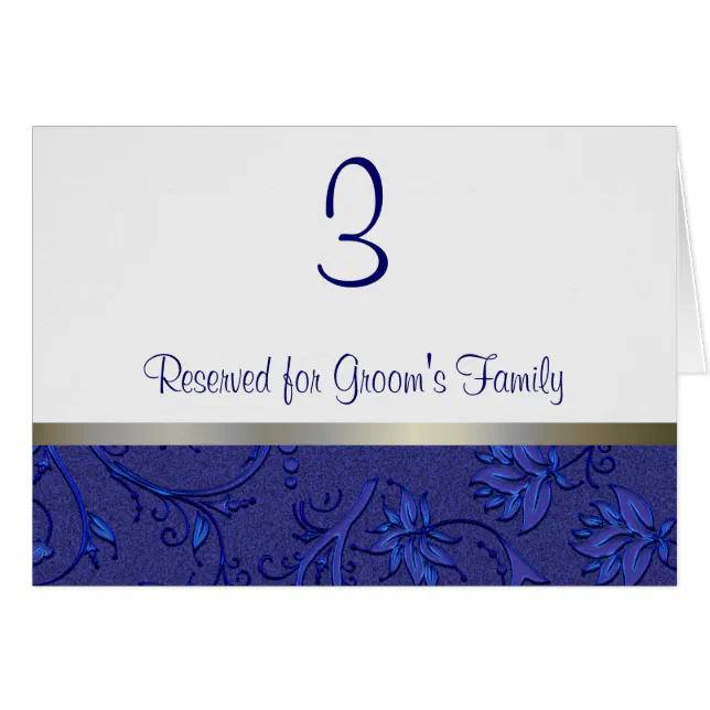 Wedding Table Number Card | Zazzle