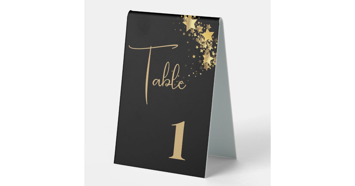 Wedding Table Number Tent Table Tent Sign | Zazzle