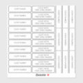 Wedding Table Place Card 29x Guest Name Labels | Zazzle