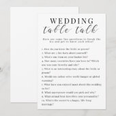 Wedding Table Talks Game Invitation | Zazzle