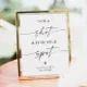 Wedding Take A Shot Sign, Wedding Seating Sign | Zazzle