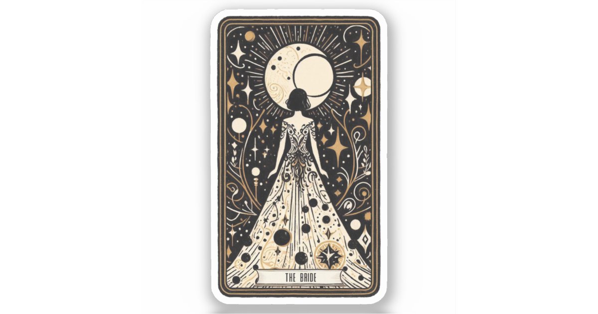 Wedding Tarot Bride Sticker | Zazzle