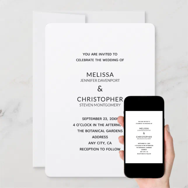 wedding template 2B | Zazzle