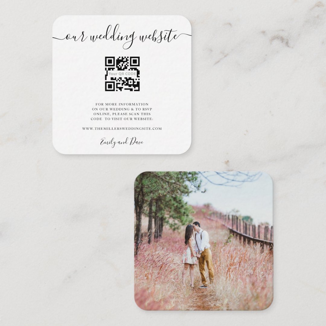 wedding-website-insert-card-qr-code-photo-on-back-zazzle