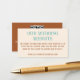 Wedding Website QR Code Cowboy Country Western Enclosure Card | Zazzle