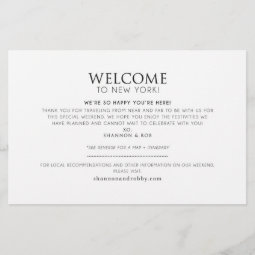 Wedding Week Welcome Map Card - CUSTOM for Shannon | Zazzle