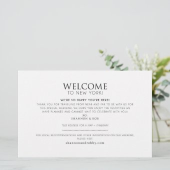 Wedding Week Welcome Map Card - CUSTOM for Shannon | Zazzle