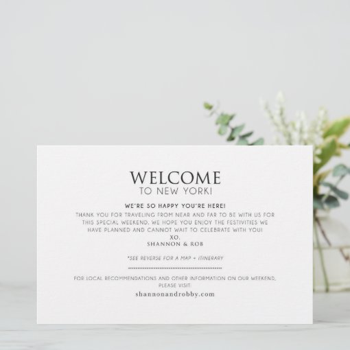 Wedding Week Welcome Map Card - CUSTOM for Shannon | Zazzle