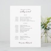 Wedding Weekend Itinerary V2 Invitation | Zazzle